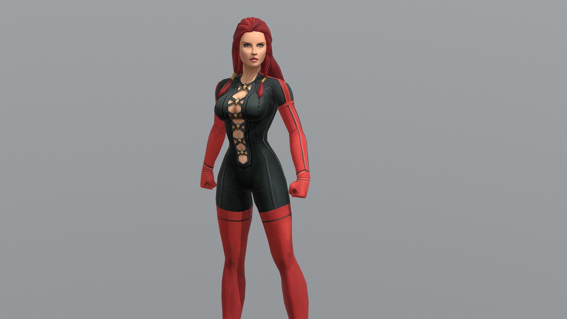 Classic Female Superhero F0 - Buy Royalty Free 3D model by rungy ...