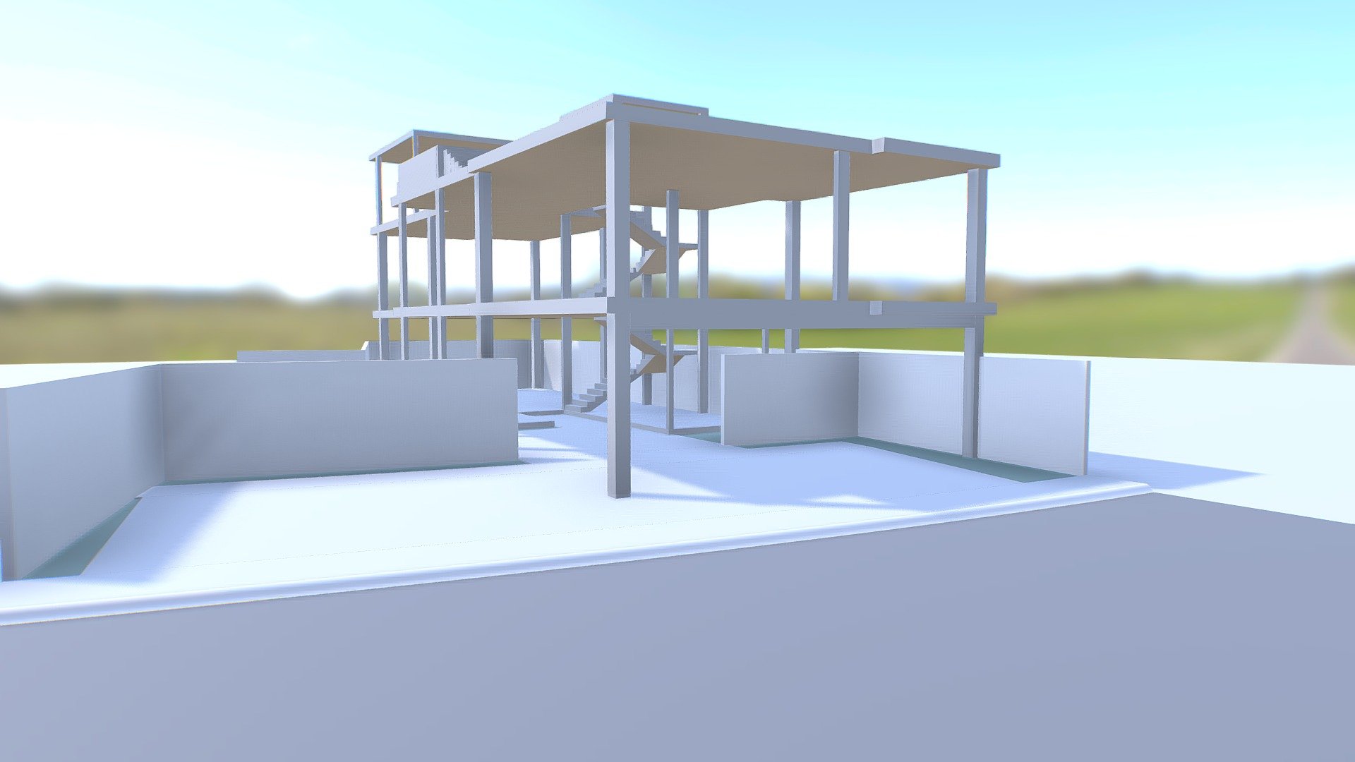 CISNEROS ESTRUCTURAL_01 - 3D model by manuelhibarguen.arquitectura [4d5afa1] - Sketchfab