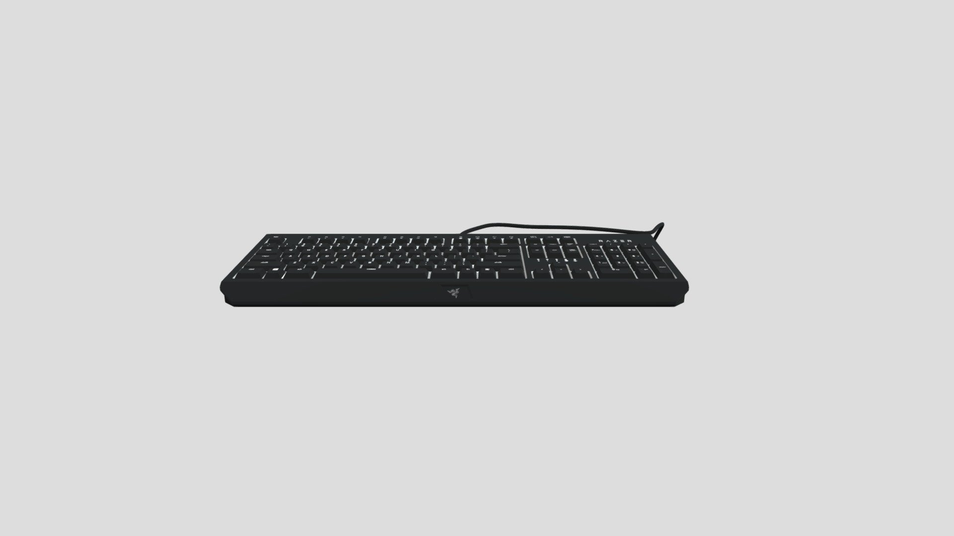 RAZER KEYBOARD - 3D model by luizklopper [4d61495] - Sketchfab