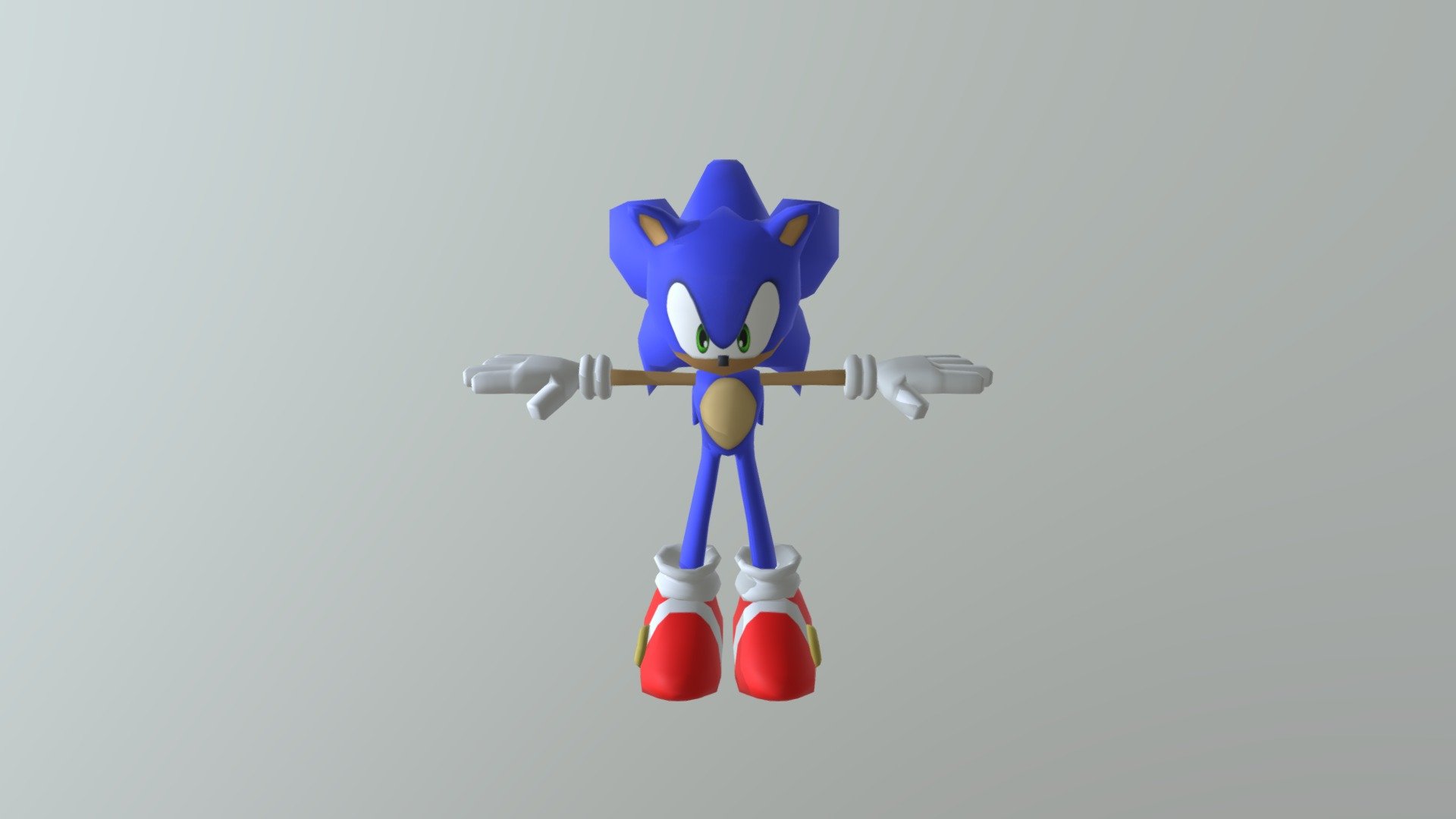 Sonic - 3D model by noteCG [4d61b47] - Sketchfab