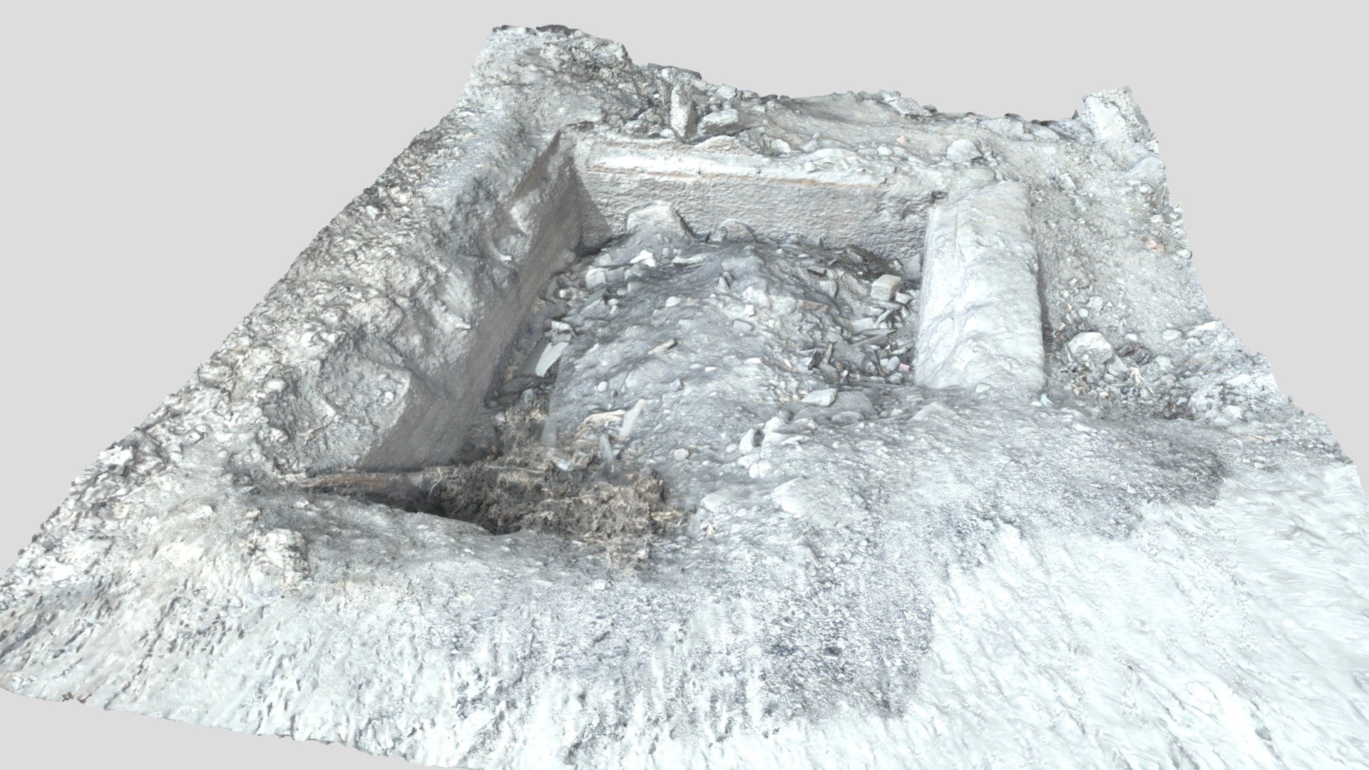 Concrete pit with technical waste - 3D model by Vyacheslav (@slvsv ...