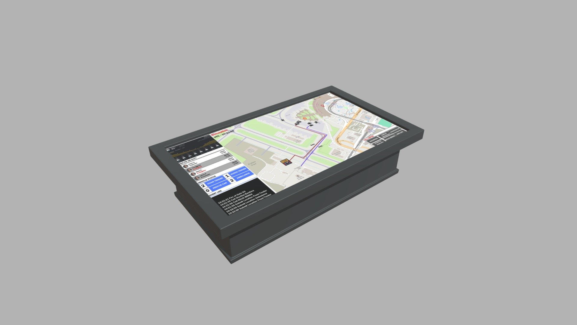Tabletop with monitor - 3D model by abeldancot [4d65cd6] - Sketchfab