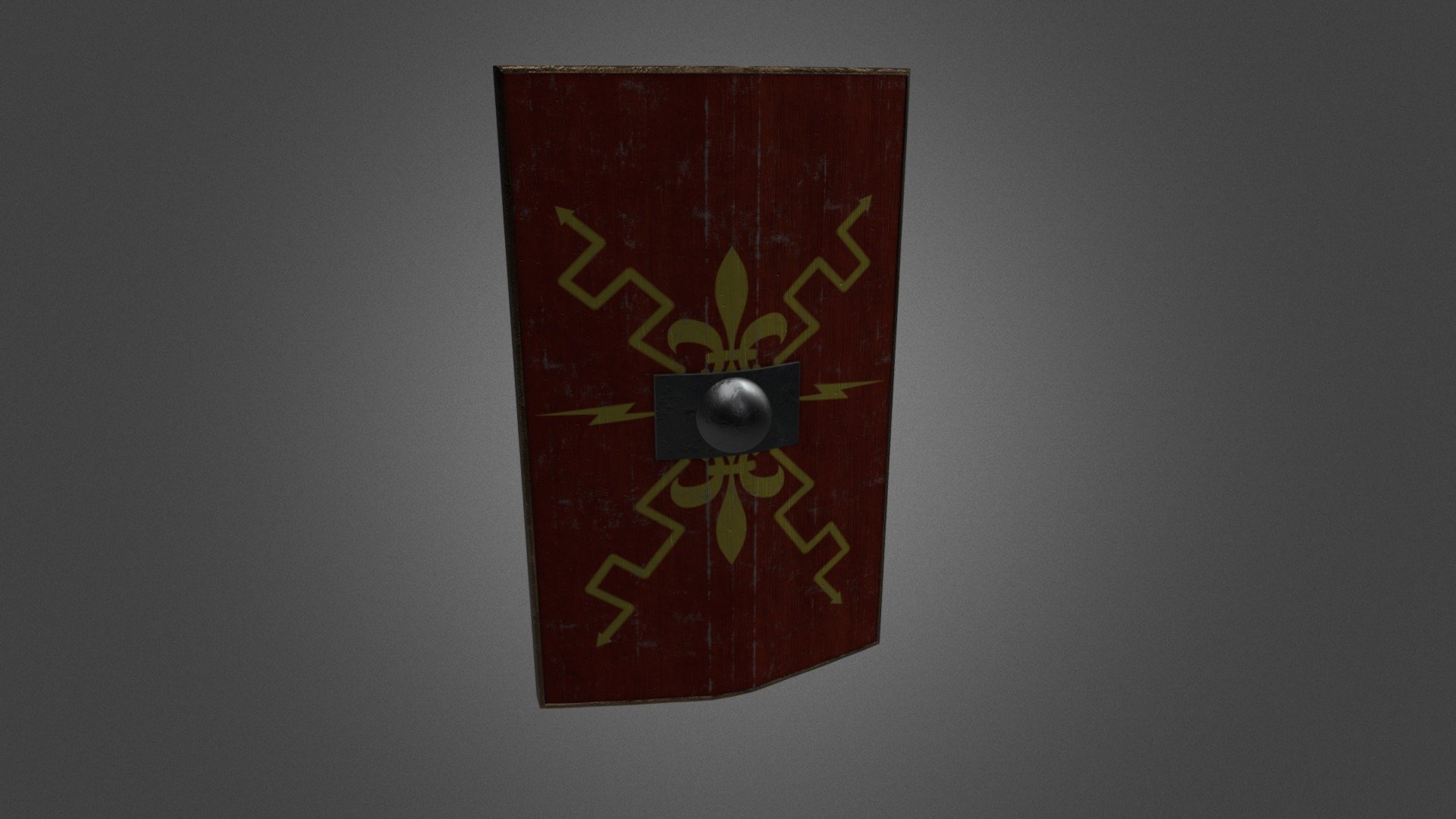 Stylised Roman Scutum (Roman Shield) - 3D model by Killband [4d66755 ...