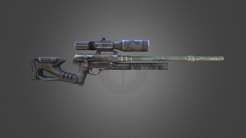 Gun Frostzone - 3D model by yanix [4d66f45] - Sketchfab