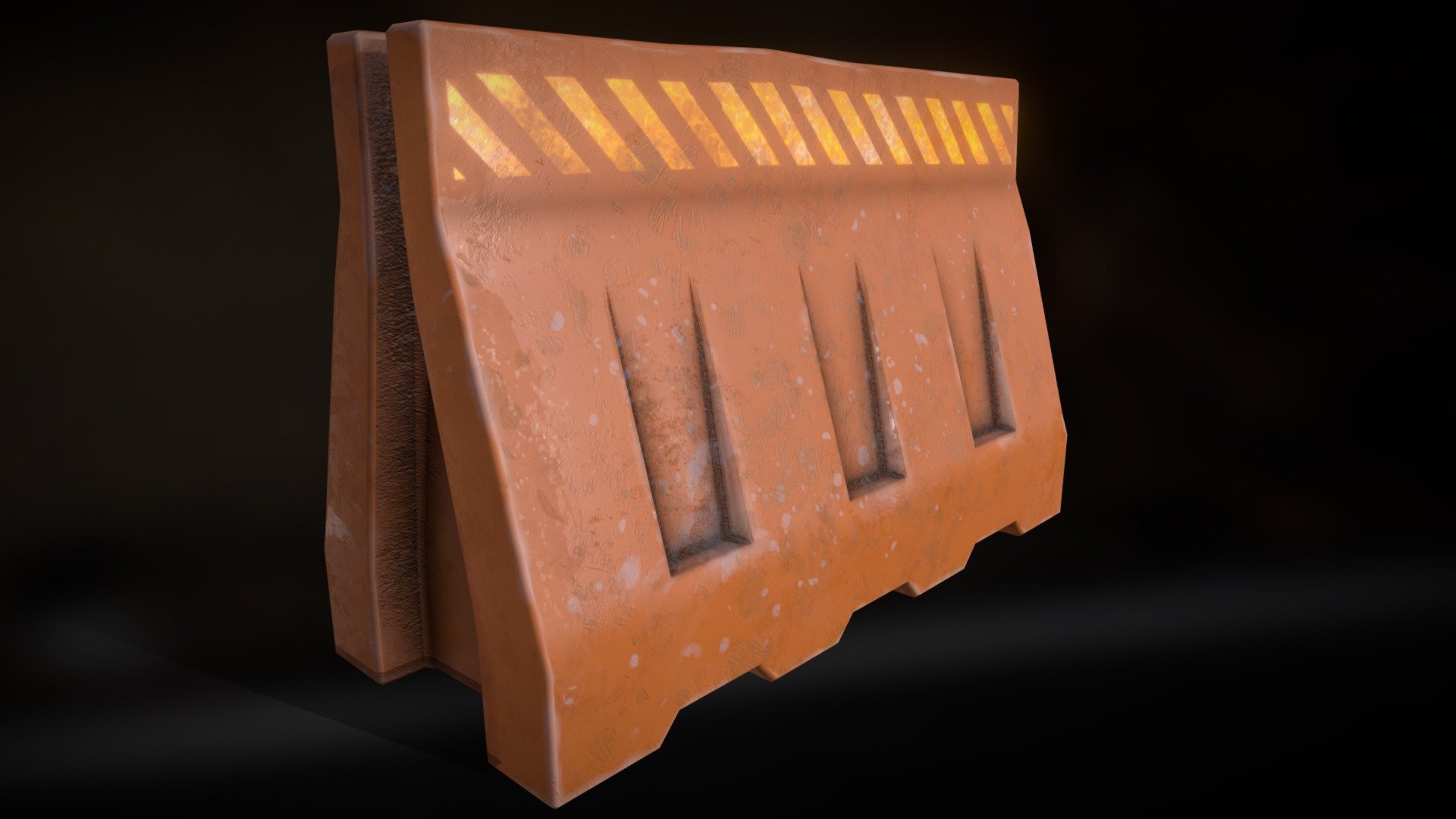 Traffic Barrier - 3D model by 星澄 XC (@Chen0503) [4d68b2a] - Sketchfab