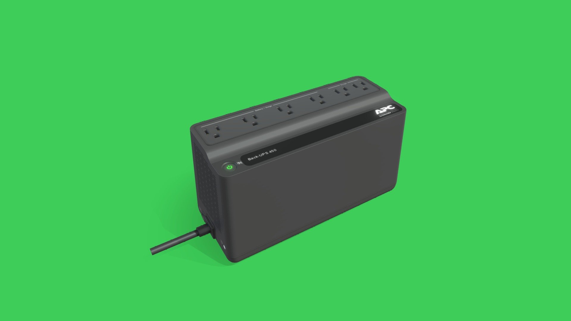 APC Back-UPS 450VA - 3D model by Schneider Electric [4d68dcc] - Sketchfab