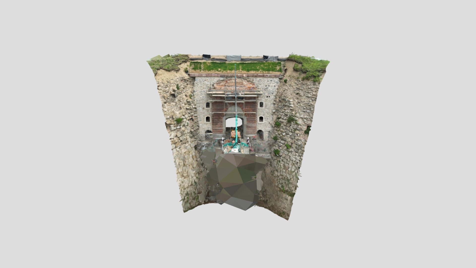 Srebrna Gora, Brama Gorna Donjonu - 3D model by mccornik1 [4d6d770 ...