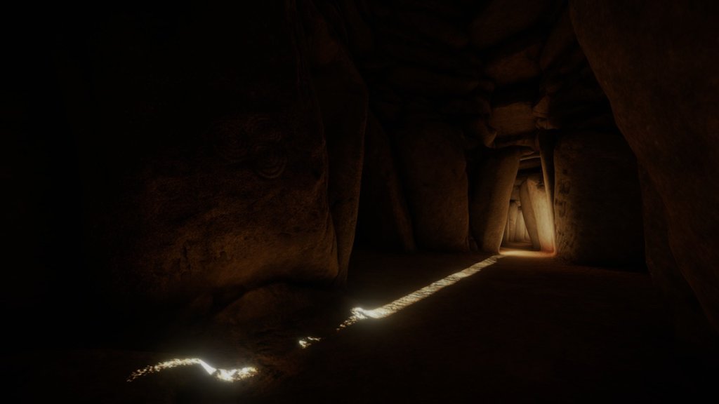Newgrange winter solstice simulation *updated* - 3D model by Seán Doran ...