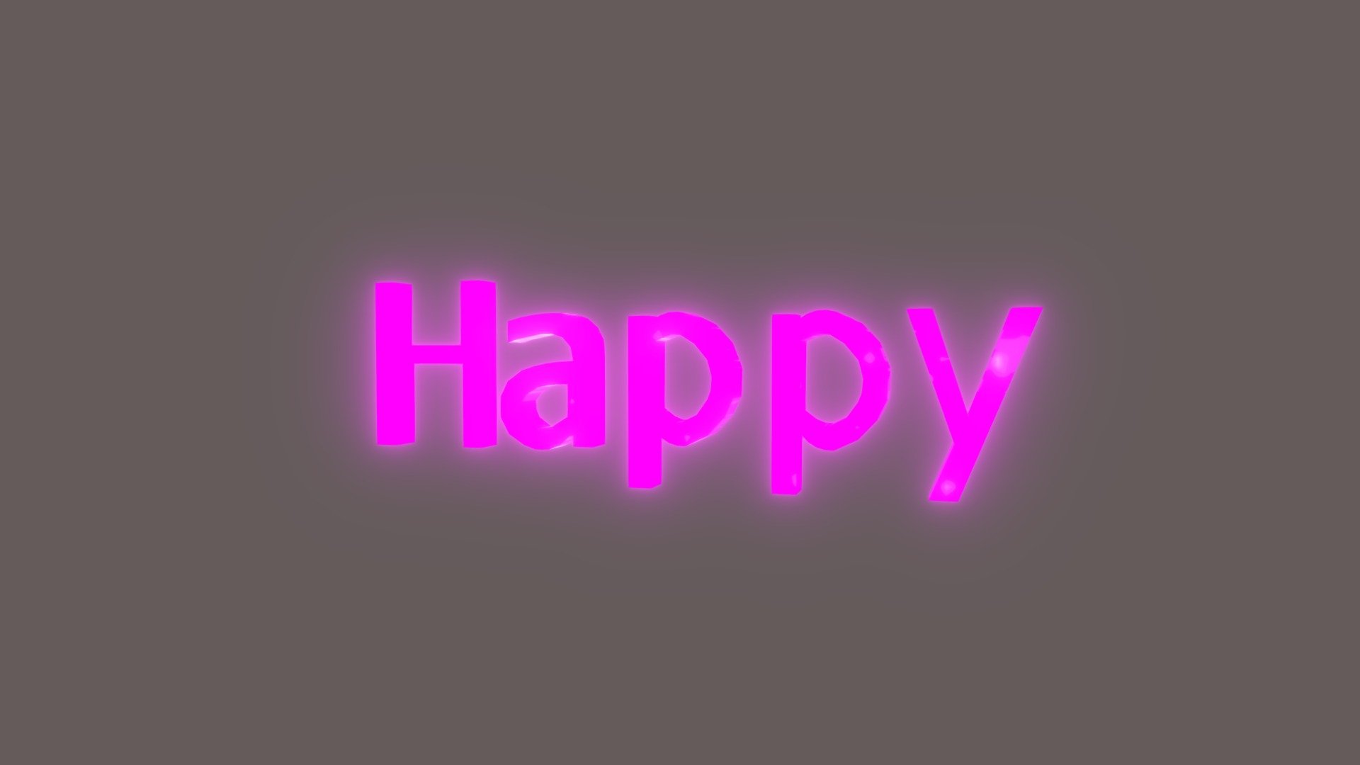 Happy-GLOW - 3D model by FD-paffie [4d6ea42] - Sketchfab