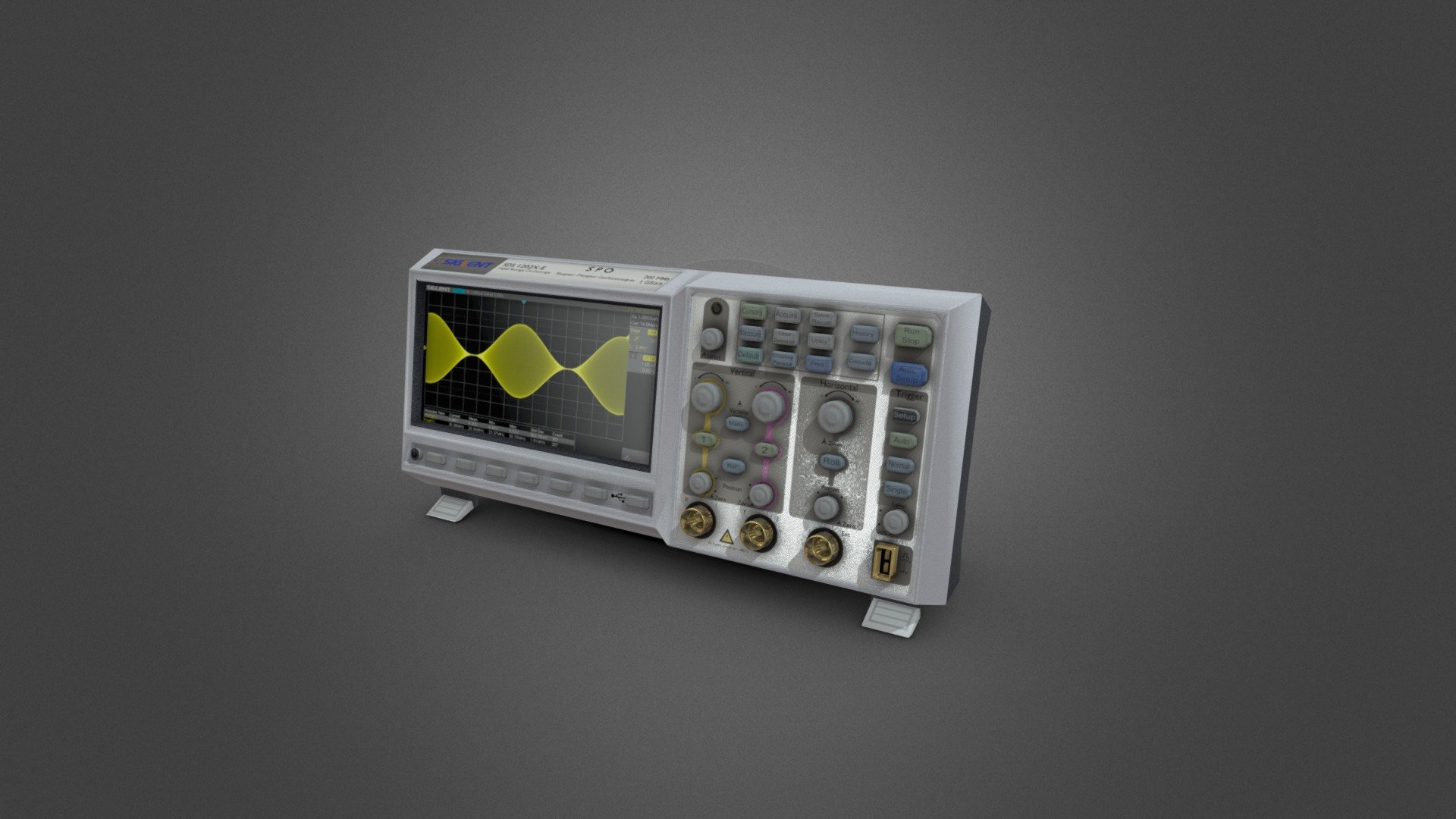 Oscilloscope SIGLENT SDS 1202X-E - 3D model by stella.apparatus ...