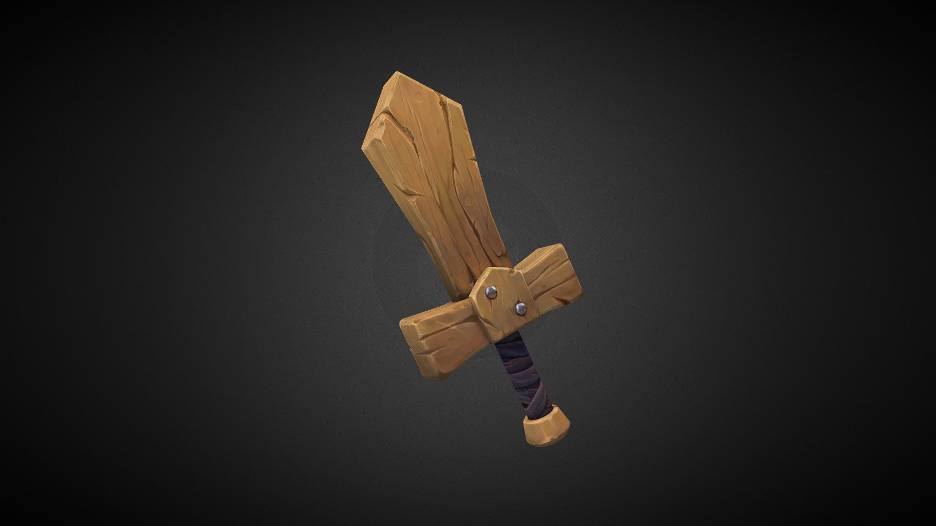Stylized Wooden Sword - Buy Royalty Free 3D model by anastasia_samarska ...