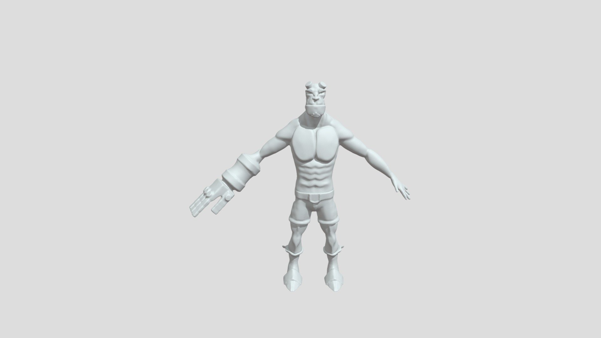 Hellboy - 3D model by adrian.sr27 [4d706e7] - Sketchfab