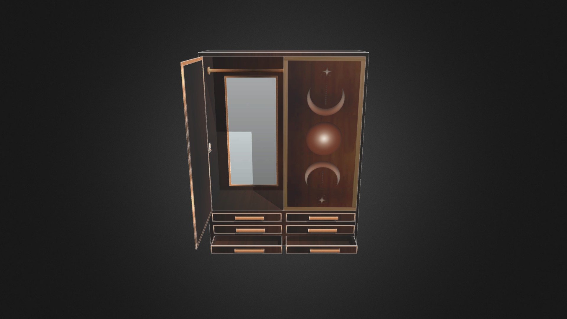 Wardrobe Cabinet 2 - Download Free 3D model by shirlanne [4d728eb ...
