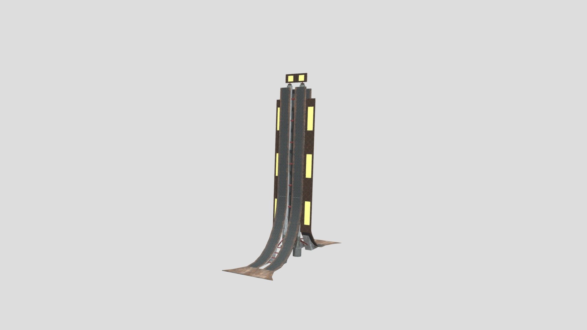 unique tower race ramp - Download Free 3D model by helpamanji [4d72d6e ...