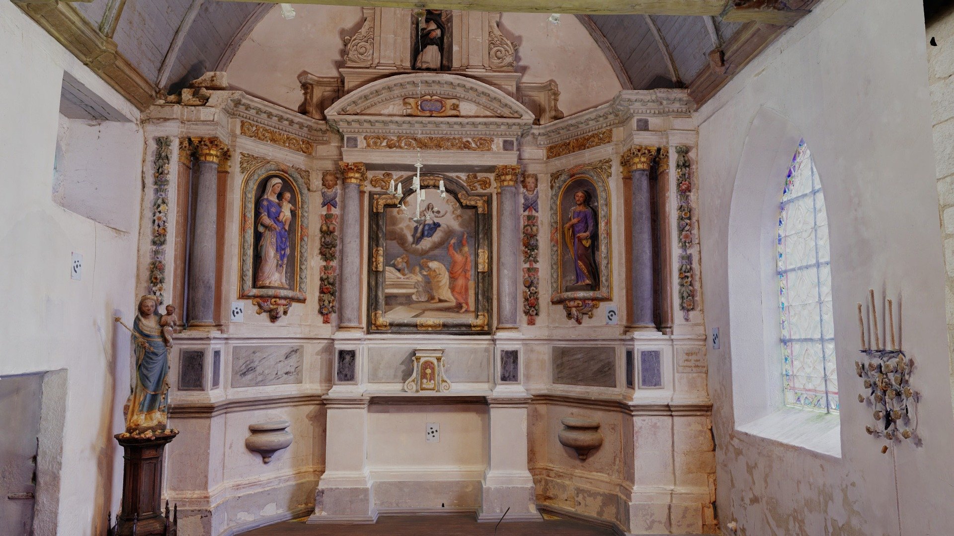 Retable de la Chapelle du Rohic - Vannes - 3D model by ECR ...