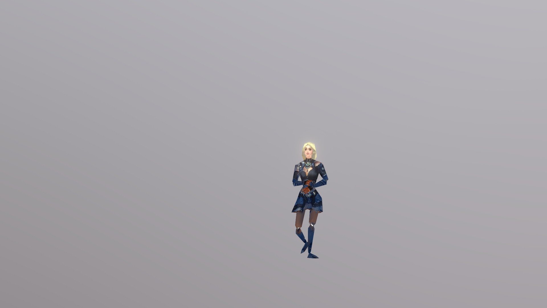 PS1 Style Female 02 Dancing - 3D model by owowowsam [4d7487e] - Sketchfab
