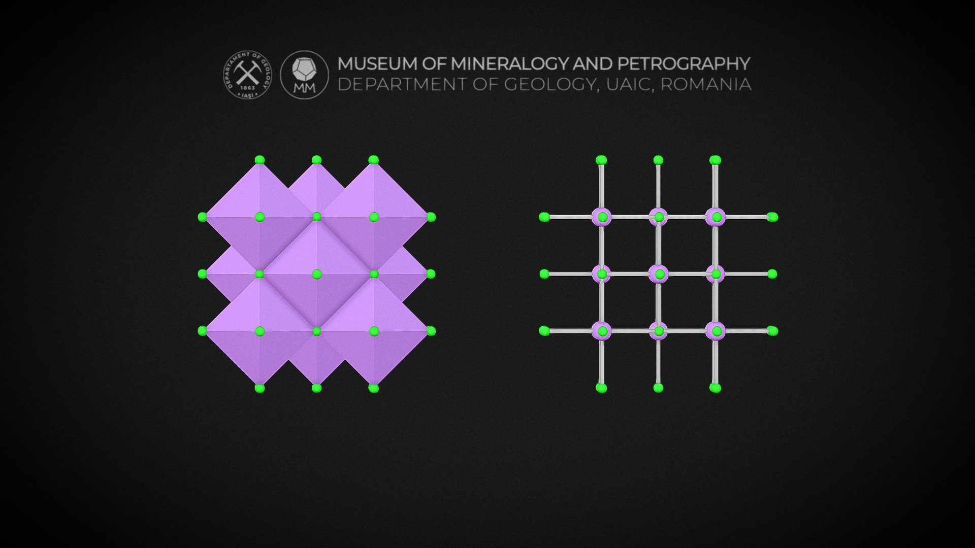 Crystal structure of Halite - 3D model by Museum of Mineralogy and ...