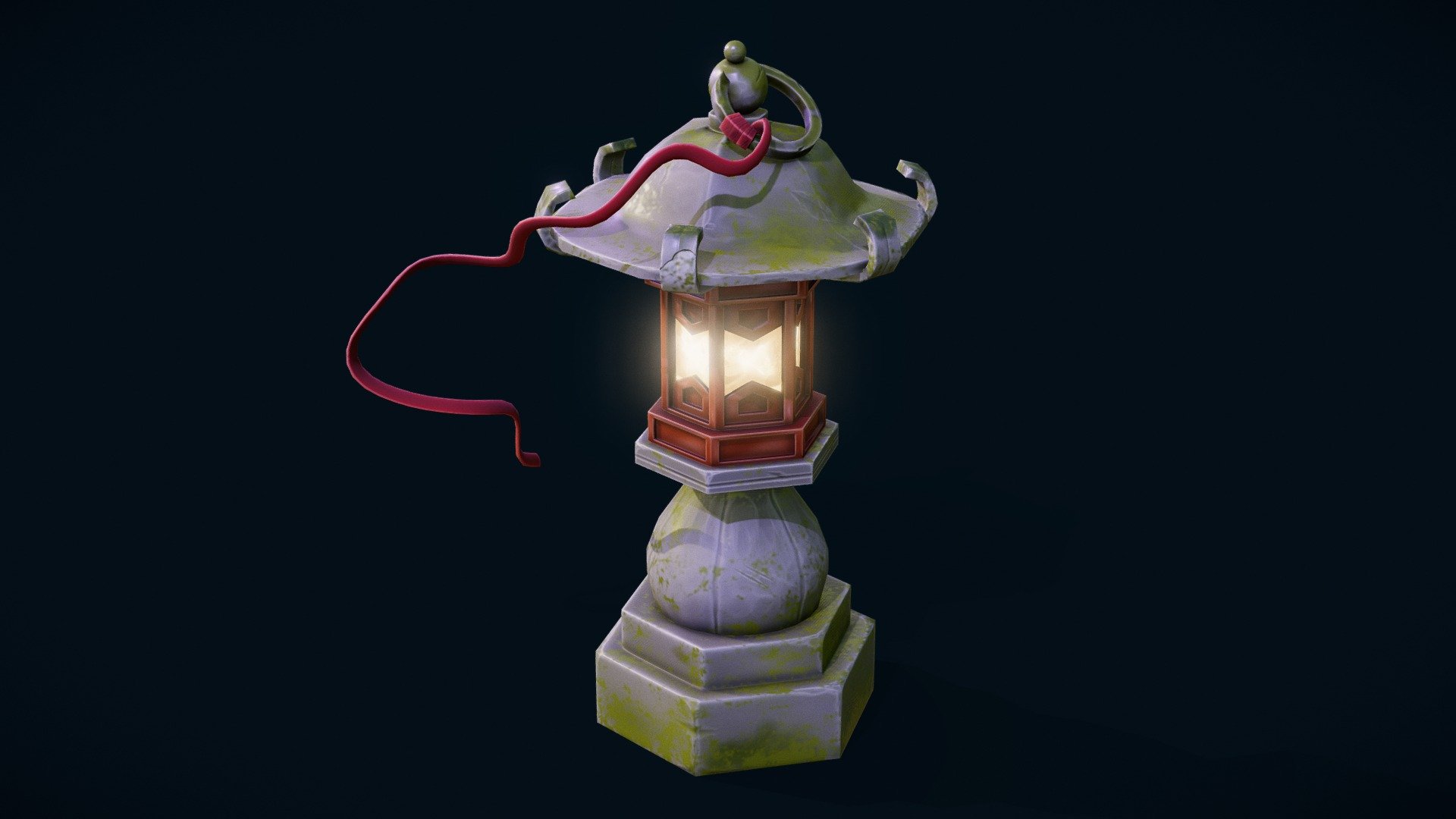Stylized Tōrō japanese lantern - Download Free 3D model by Lindroow [4d778be] - Sketchfab