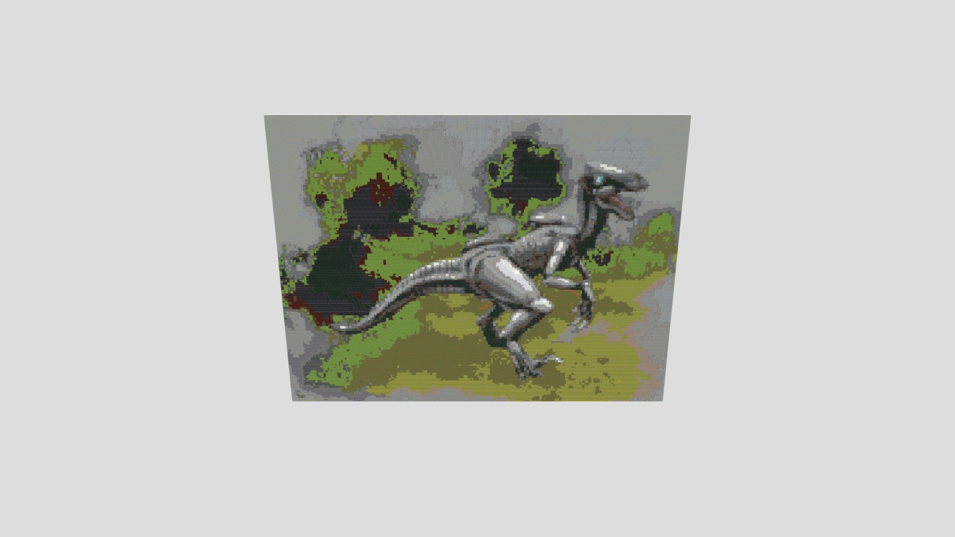 pixel-velociraptor - Download Free 3D model by madexc [4d7c3a6] - Sketchfab