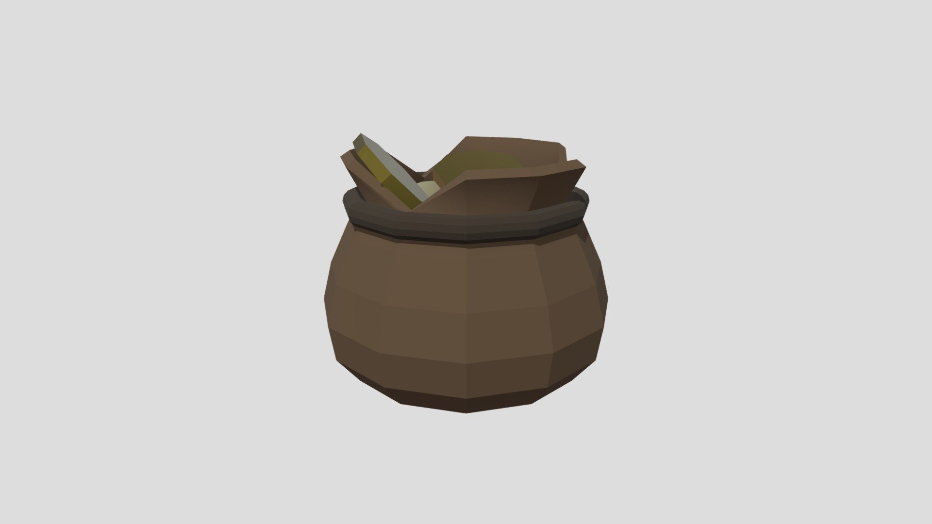 Low-Poly Coin Pouch - Download Free 3D model by JoeyNutria [4d800fc ...