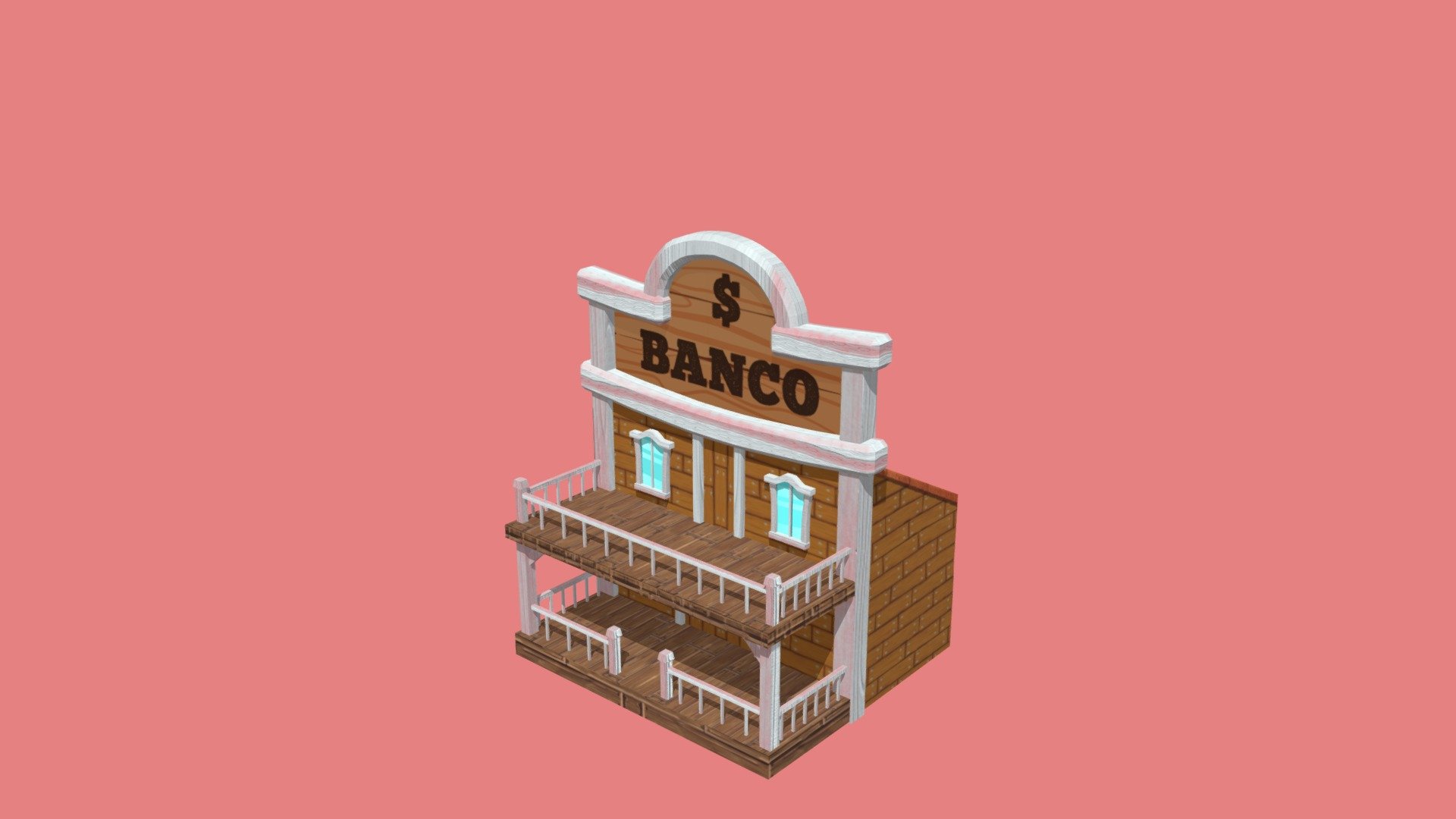 Old west bank - 3D model by alice.duarte13 (@liiceduarte) [4d82634 ...