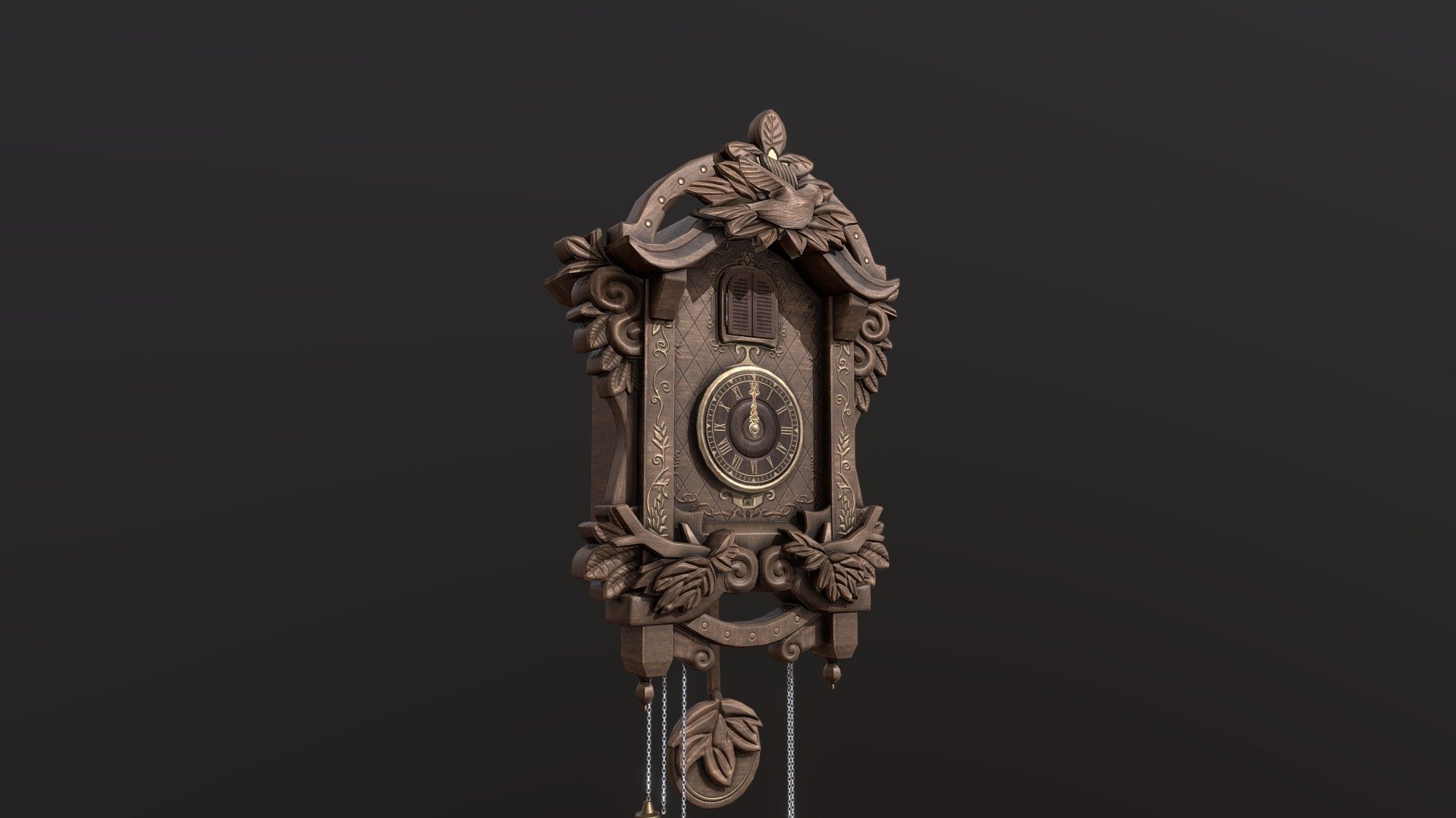 Decor Cuckoo Clock - Buy Royalty Free 3D model by Experience Lab Art ...