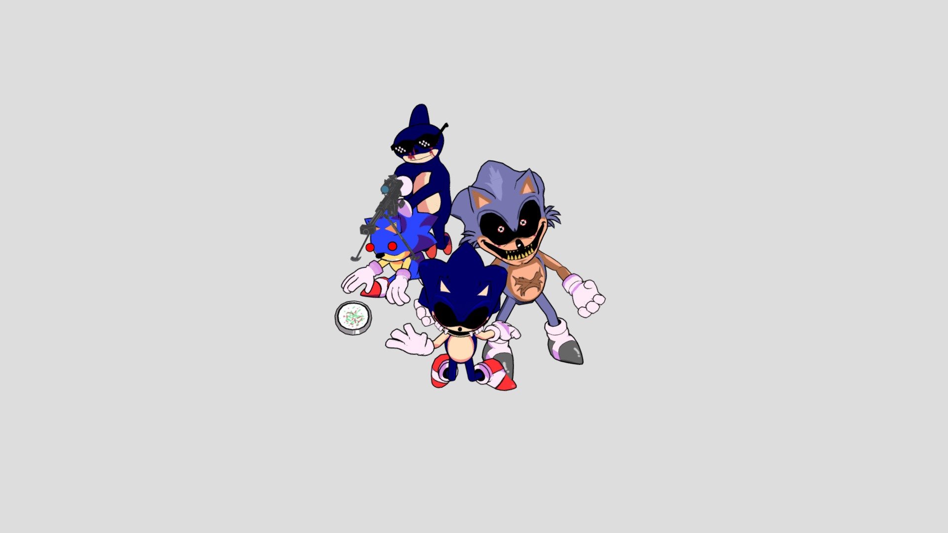 sanic exe mod - 3D model by blueberry_thing [4d83029] - Sketchfab