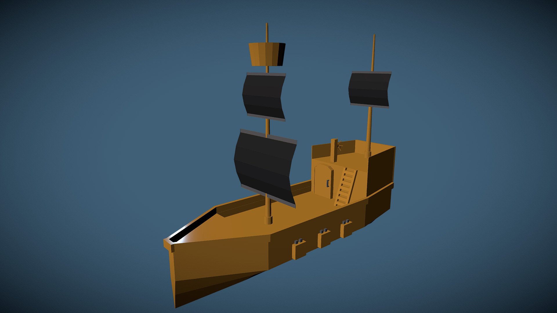 Pirate Ship [Game Asset] - Download Free 3D model by Jen S Abbott ...