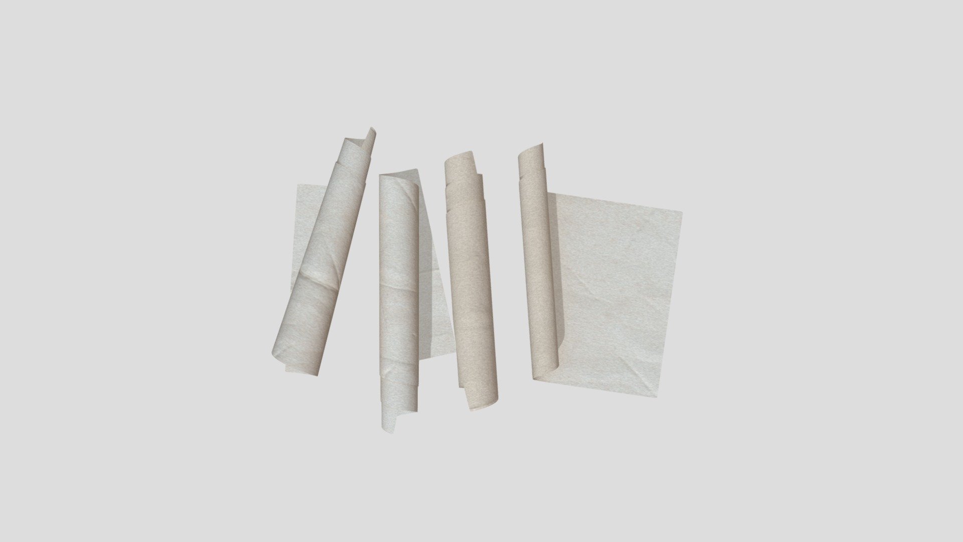 Paper scroll - Buy Royalty Free 3D model by Xavi (@xavicarol3D ...