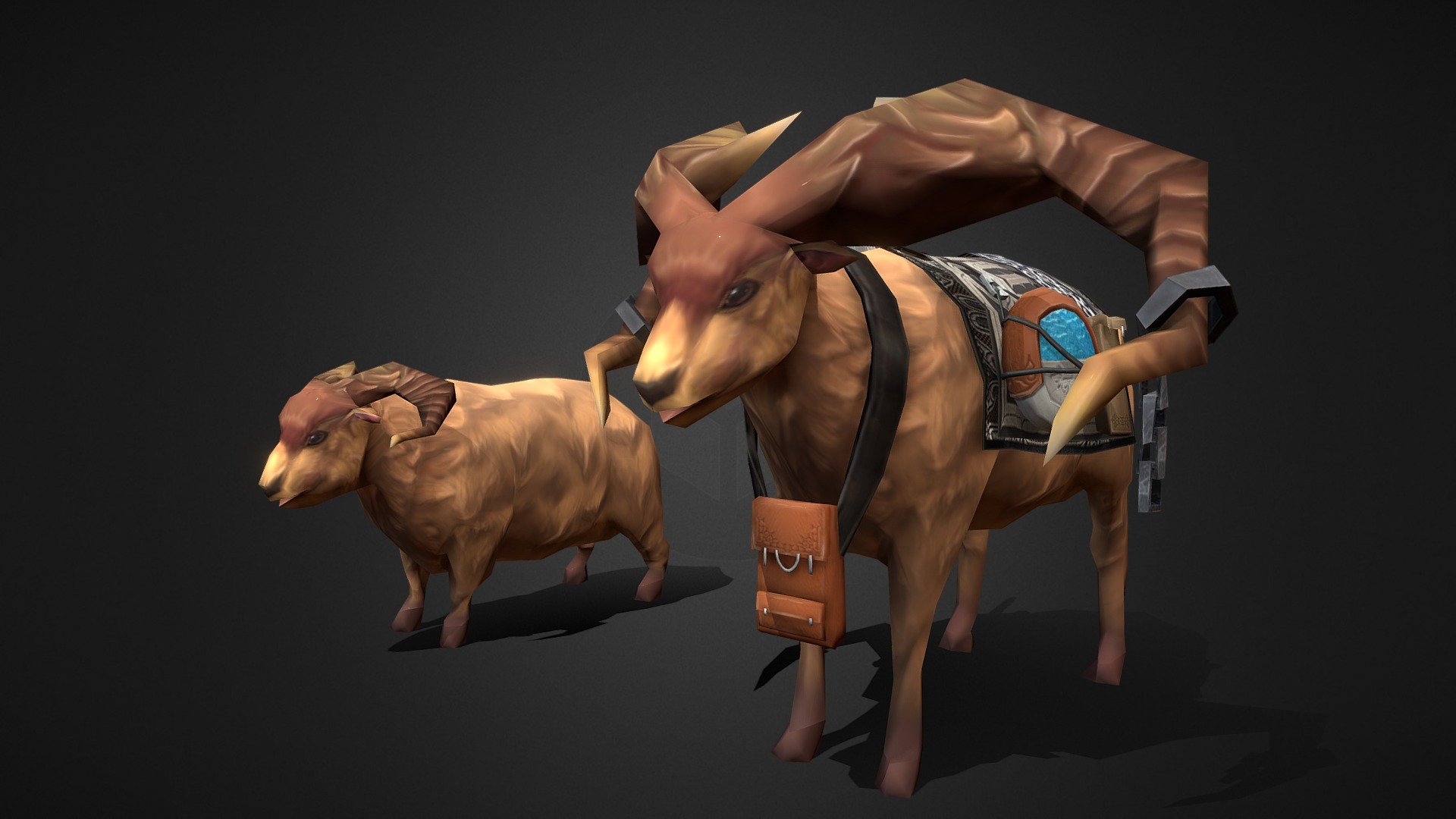 Lowpoly Goat - 3D model by DirectlinkTsai (@Directlink) [4d88724 ...