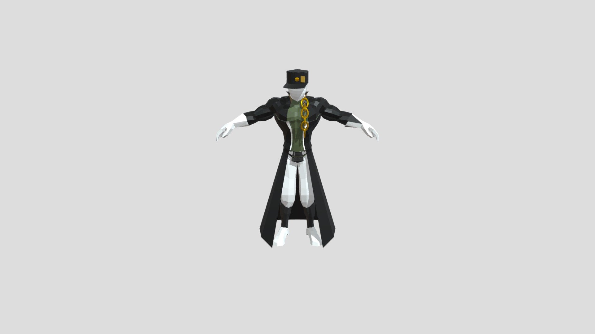 Jotaro STARDUST CRUSADERS Rig \\ JJBA - Download Free 3D model by ...
