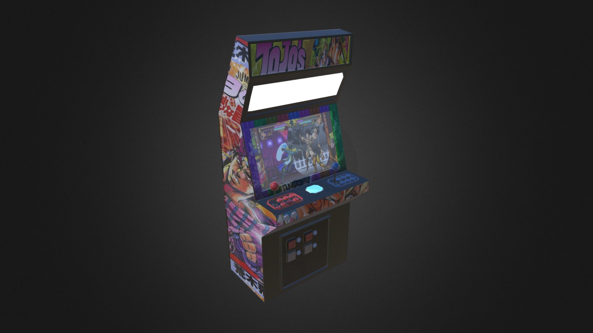 JoJo's Arcade Machine - 3D model by Punkeko [4d8a707] - Sketchfab