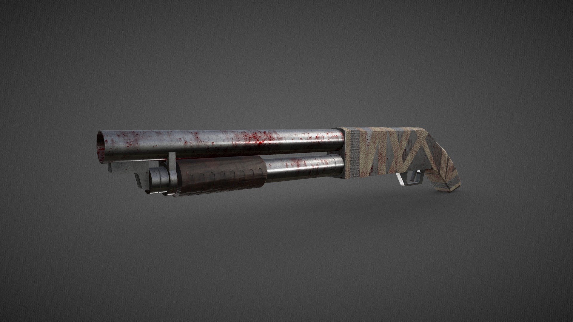 Post Apocalyptic Sawed Off Shotgun - 3D model by Josh Nicholson ...