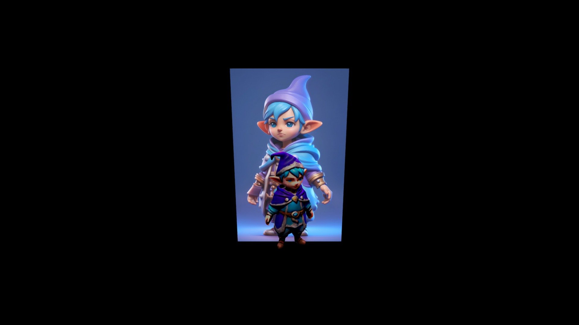 The Blue Haired Elf The blue haired elf is - Download Free 3D model by ...