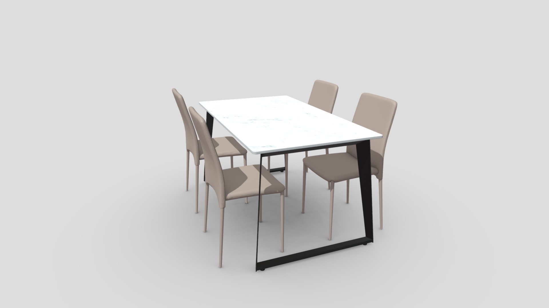 Porcelain Tong Ceramic Dining Table Set - Buy Royalty Free 3D model by ...