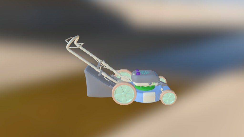 Lawn Mower Obj - 3D model by chrisheffer [4d8e733] - Sketchfab