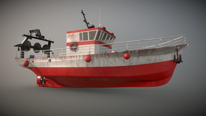 Fishing-boat 3D models - Sketchfab