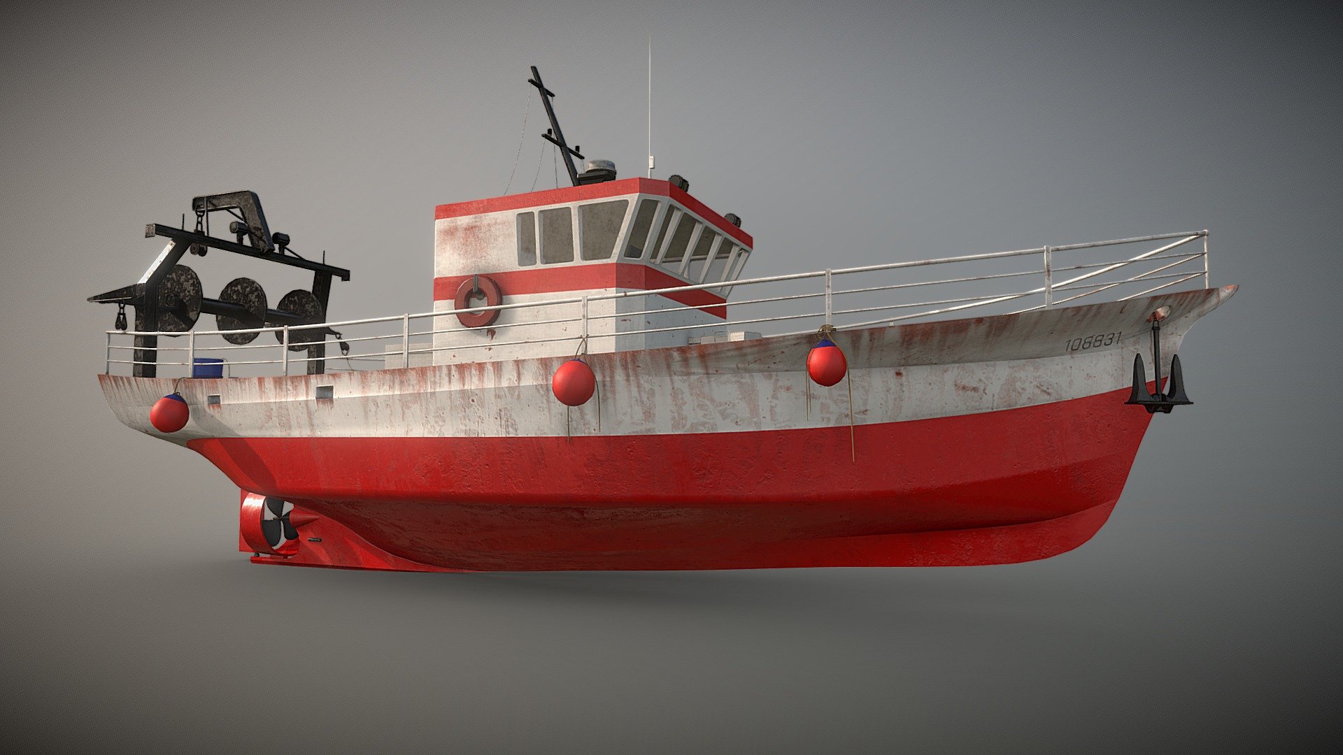 Trawler - Download Free 3D model by IrisProcess [4d8ea74] - Sketchfab