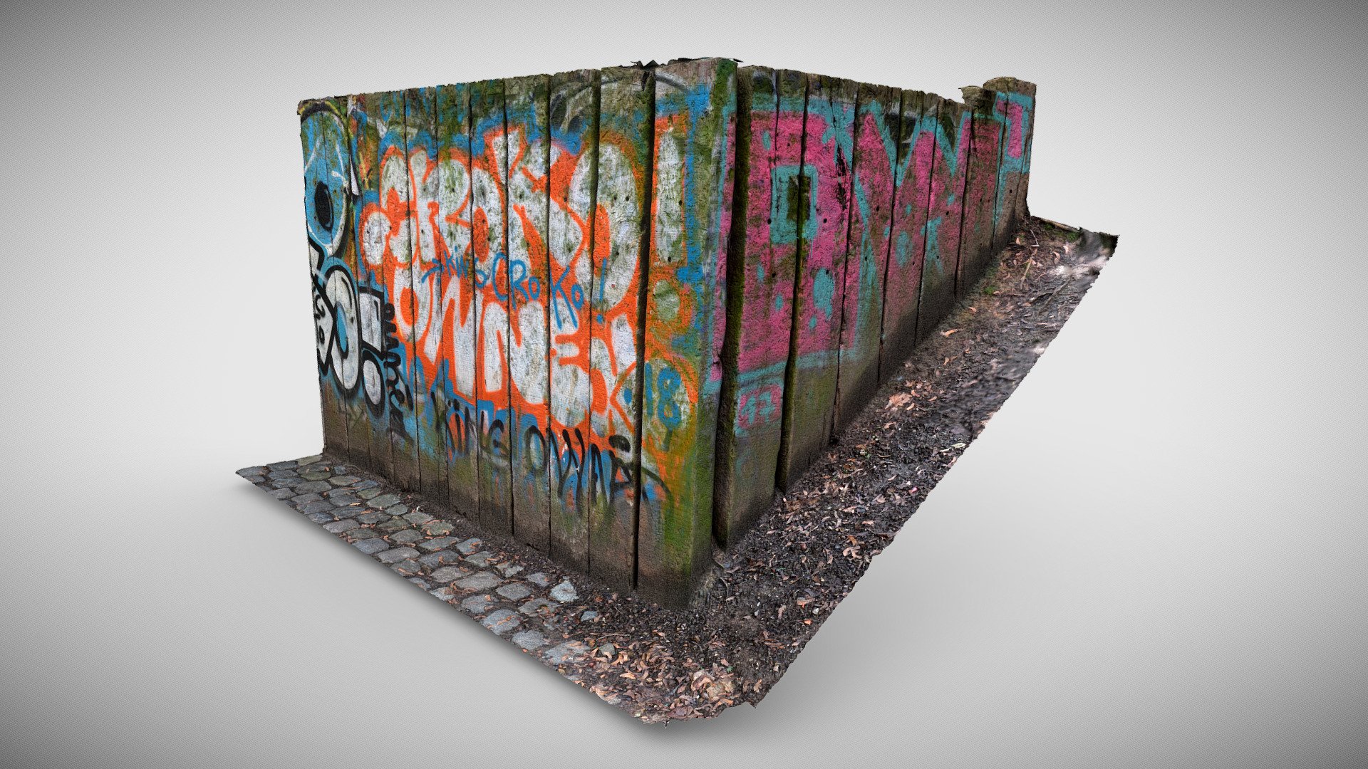 Wood Wall Grafiti - Buy Royalty Free 3D model by GM3Dscan [4d92ba5 ...