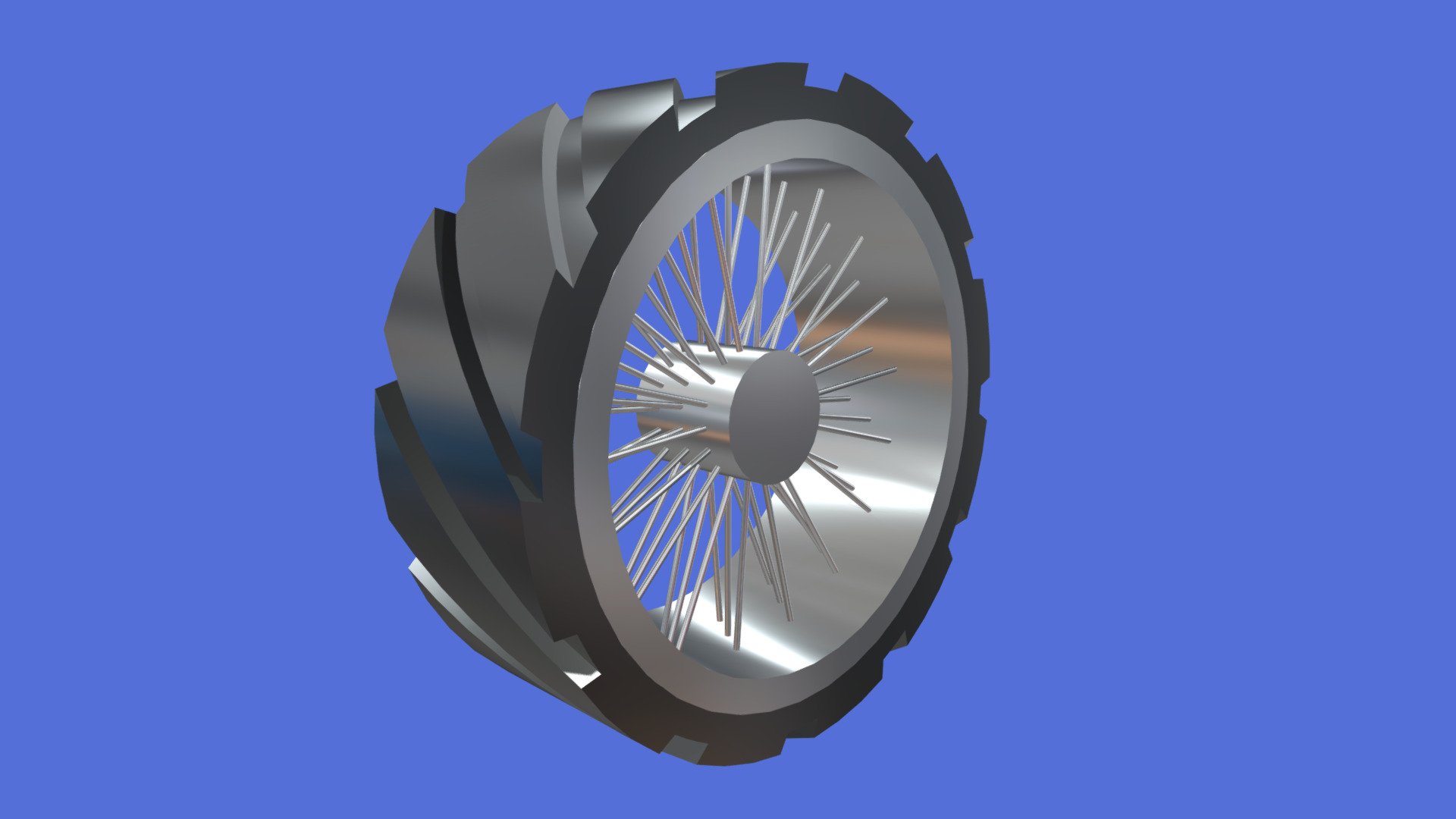 Wheel with spokes - 3D model by fasteng [4d96acb] - Sketchfab