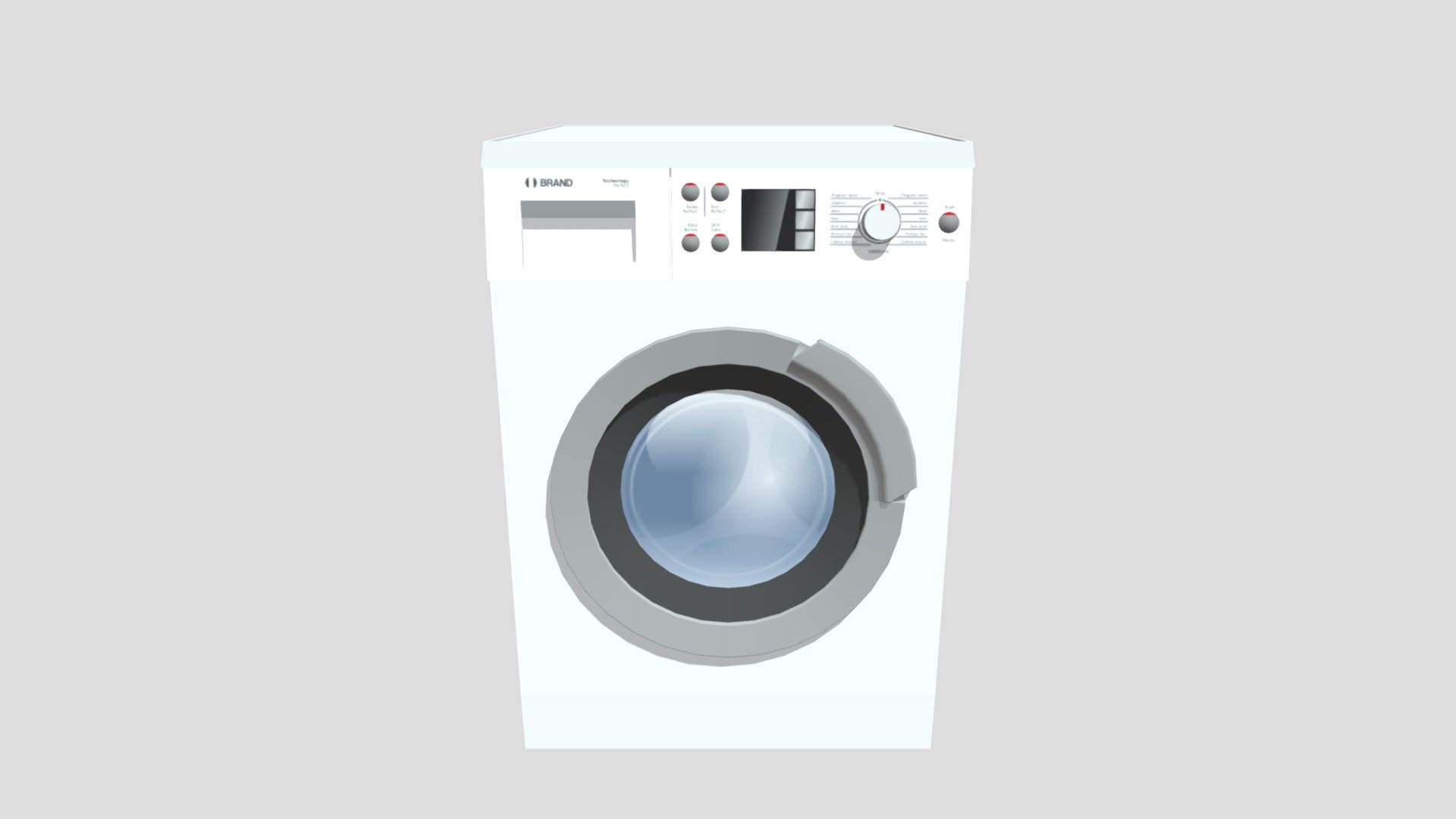Clothes washing machine - Download Free 3D model by 1-3D.com [4d9773f ...