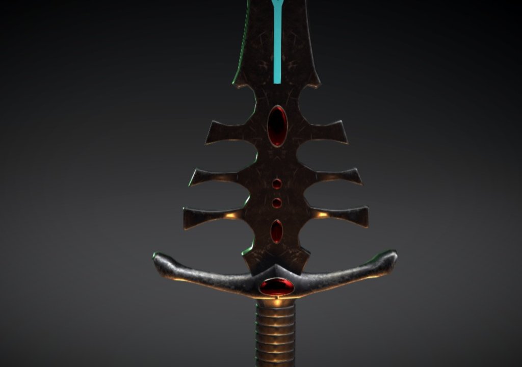 Eldar Sword 2H v2 - Download Free 3D model by obamazz [4d97c88] - Sketchfab