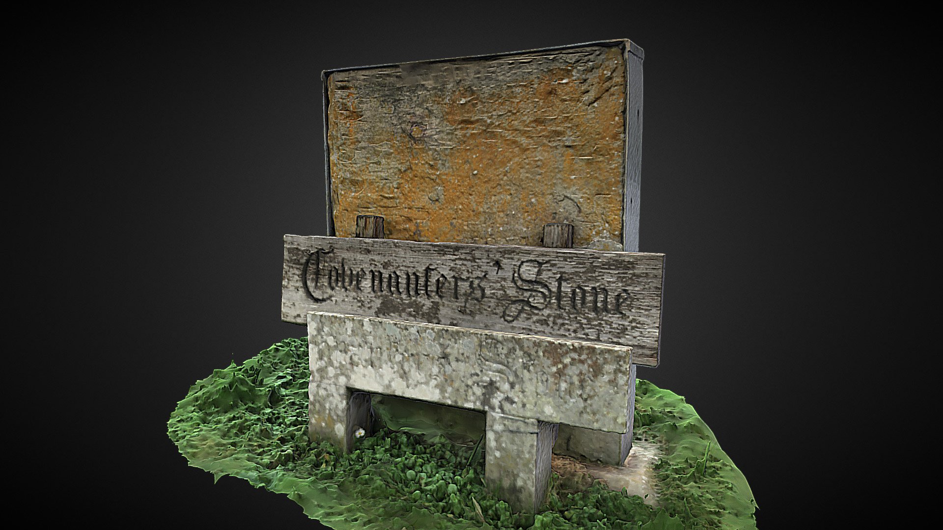 Covenanter Stone, Dunnottar Kirk, Stonehaven - Download Free 3D model ...