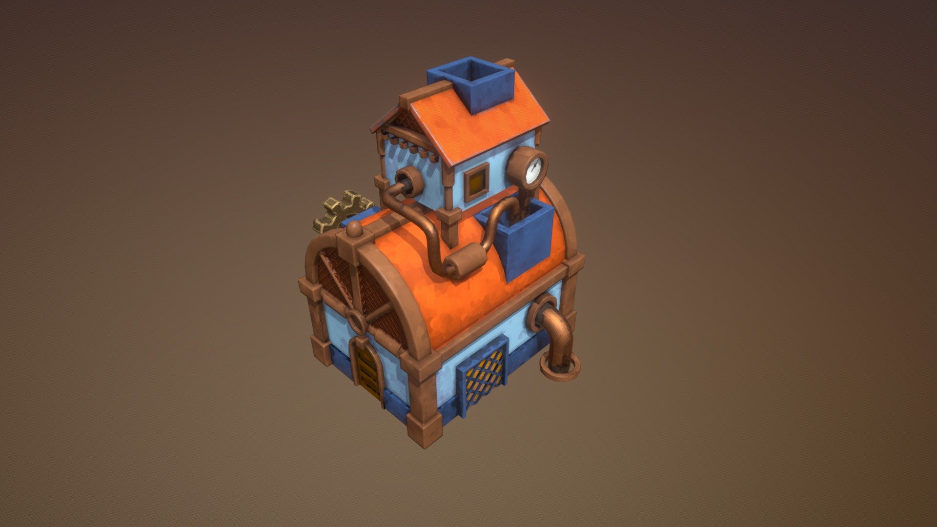 Steampunk Shed - 3D model by jayeshsalvi [4d99c39] - Sketchfab