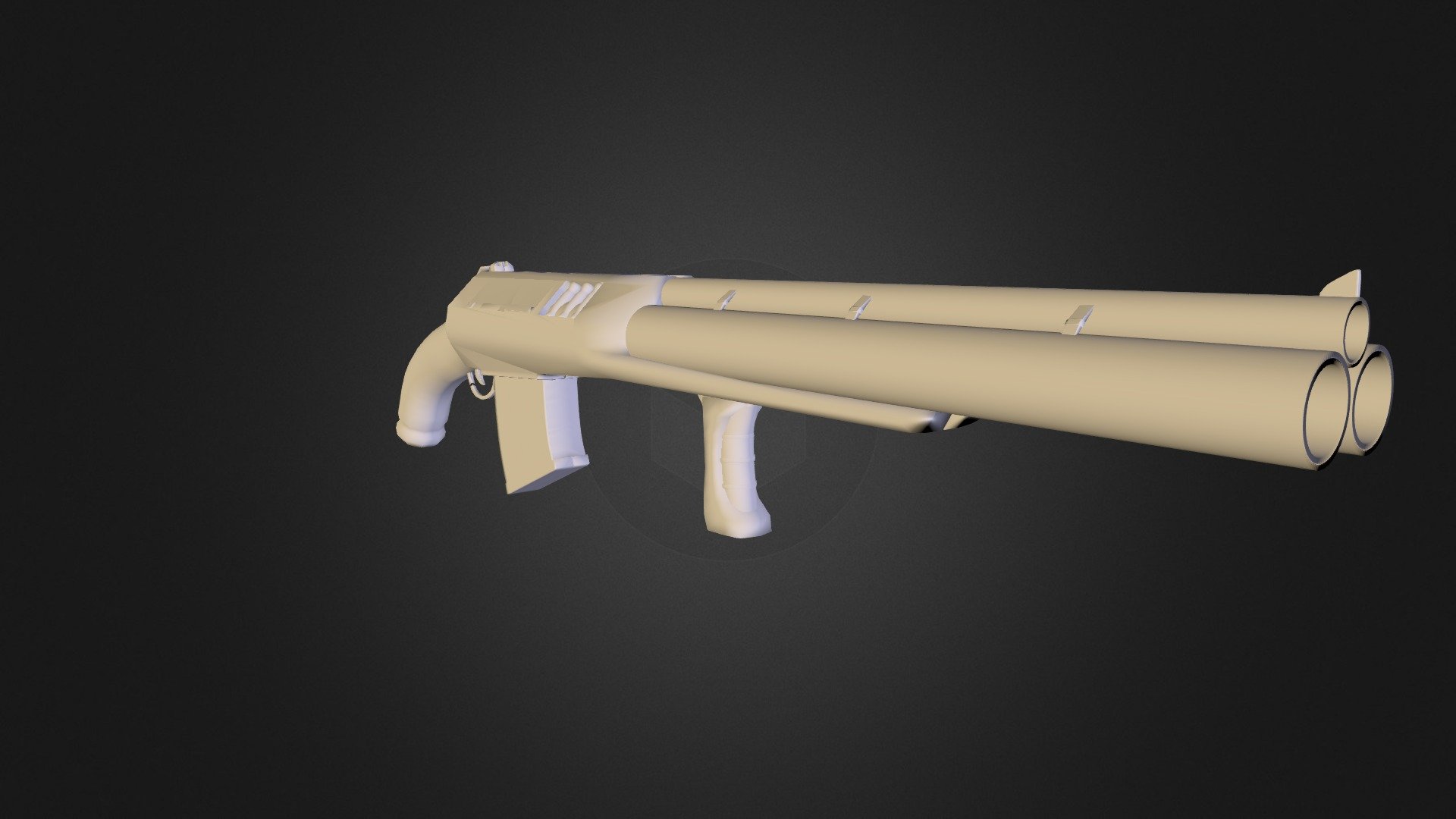 3 Barrel Shotgun (Cerberus) - 3D model by DavidFischer [4d9ac2f ...