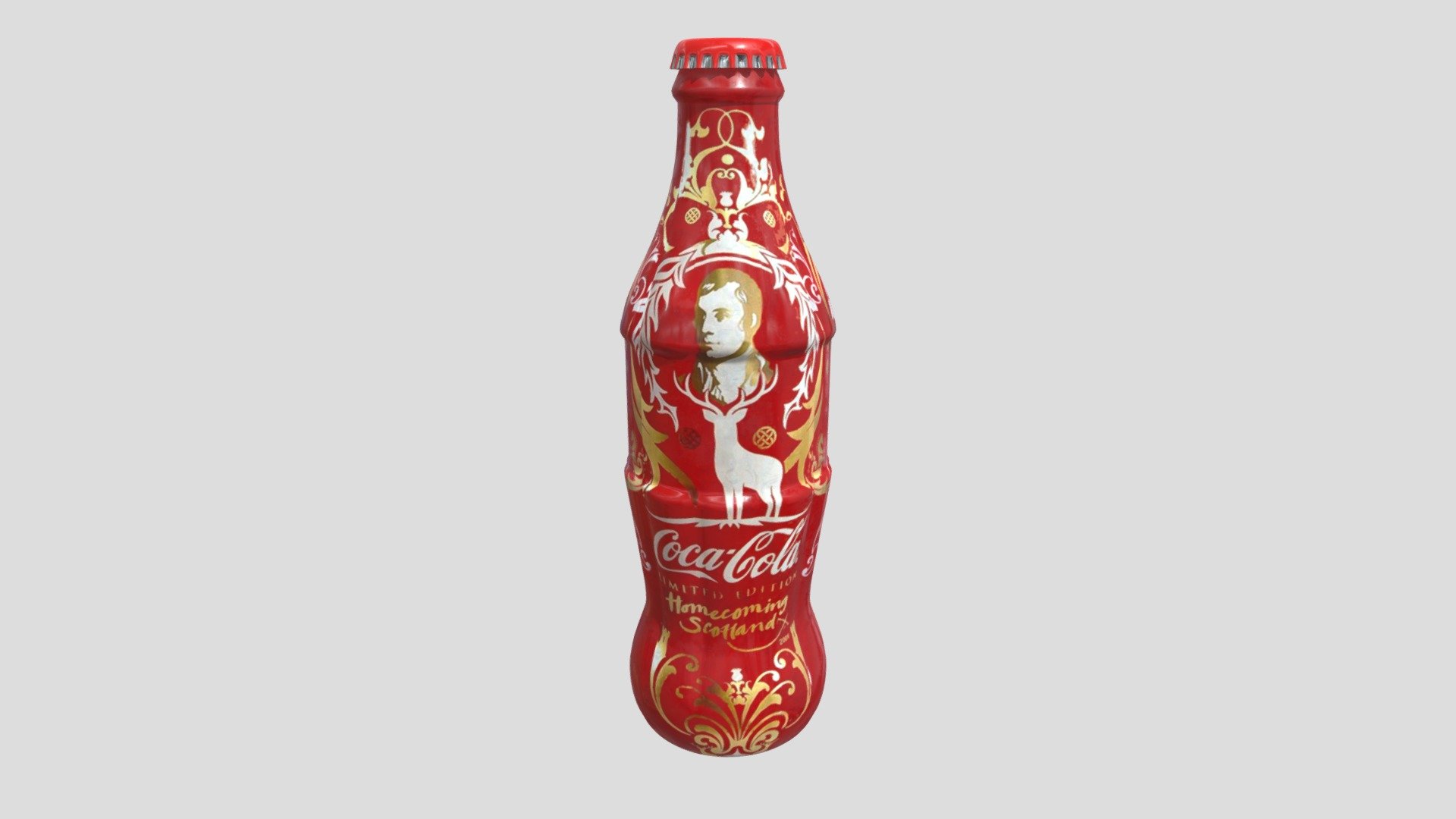 Robert Burns Commemorative Coca Cola Bottle - 3D model by Museums In ...