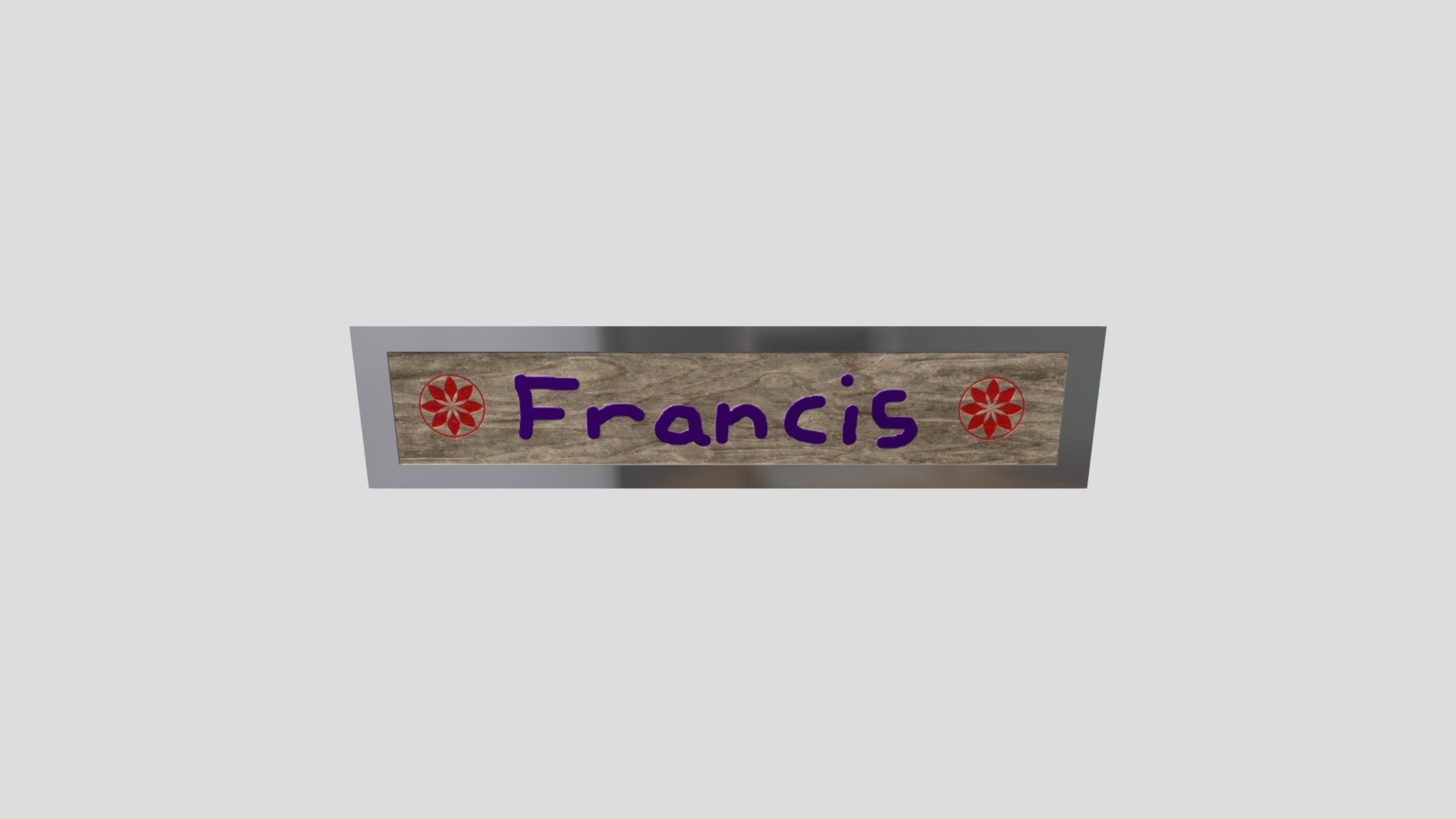 Name Plate - Download Free 3D model by Sozul [4d9c8a9] - Sketchfab