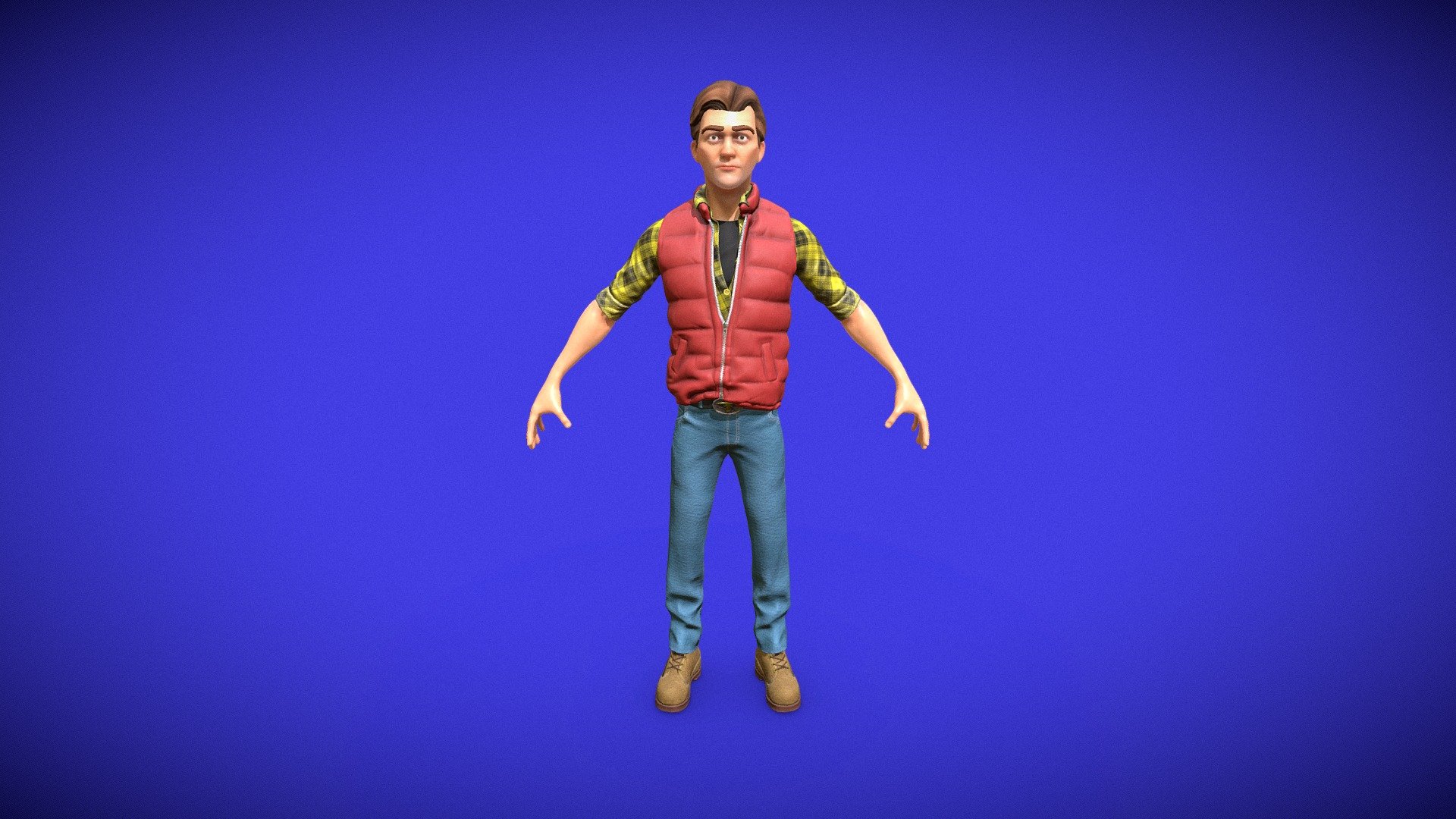 Stylized Game Character, Male - Download Free 3D model by victormalta ...