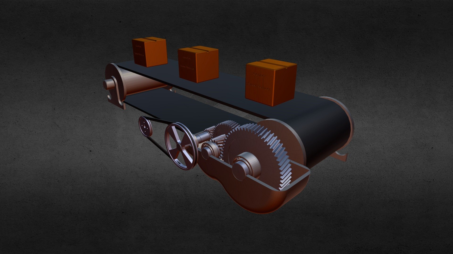 Speed reducer - 3D model by Sami Arja (@samiarja) [4d9cd42] - Sketchfab