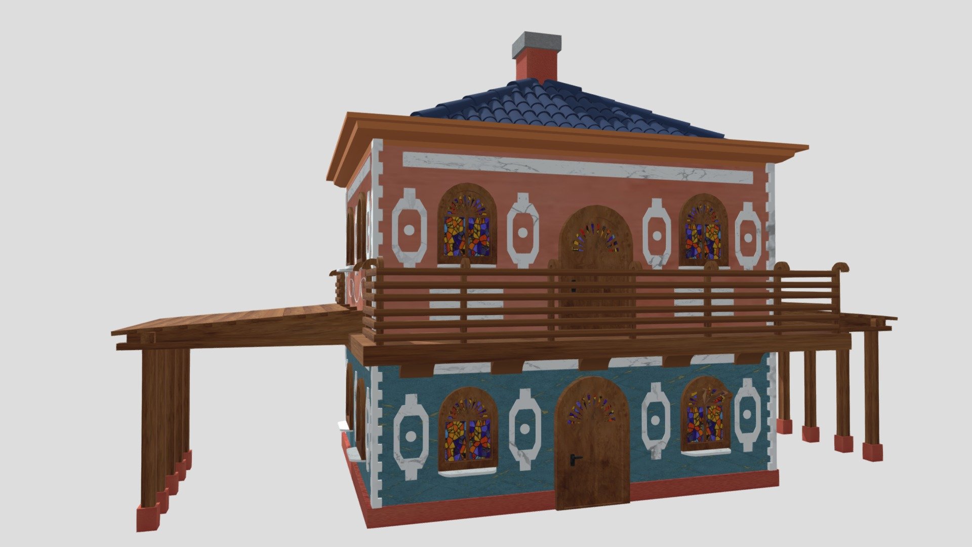 D House - Download Free 3D model by gogiart (@agt14032013) [4d9d286] - Sketchfab